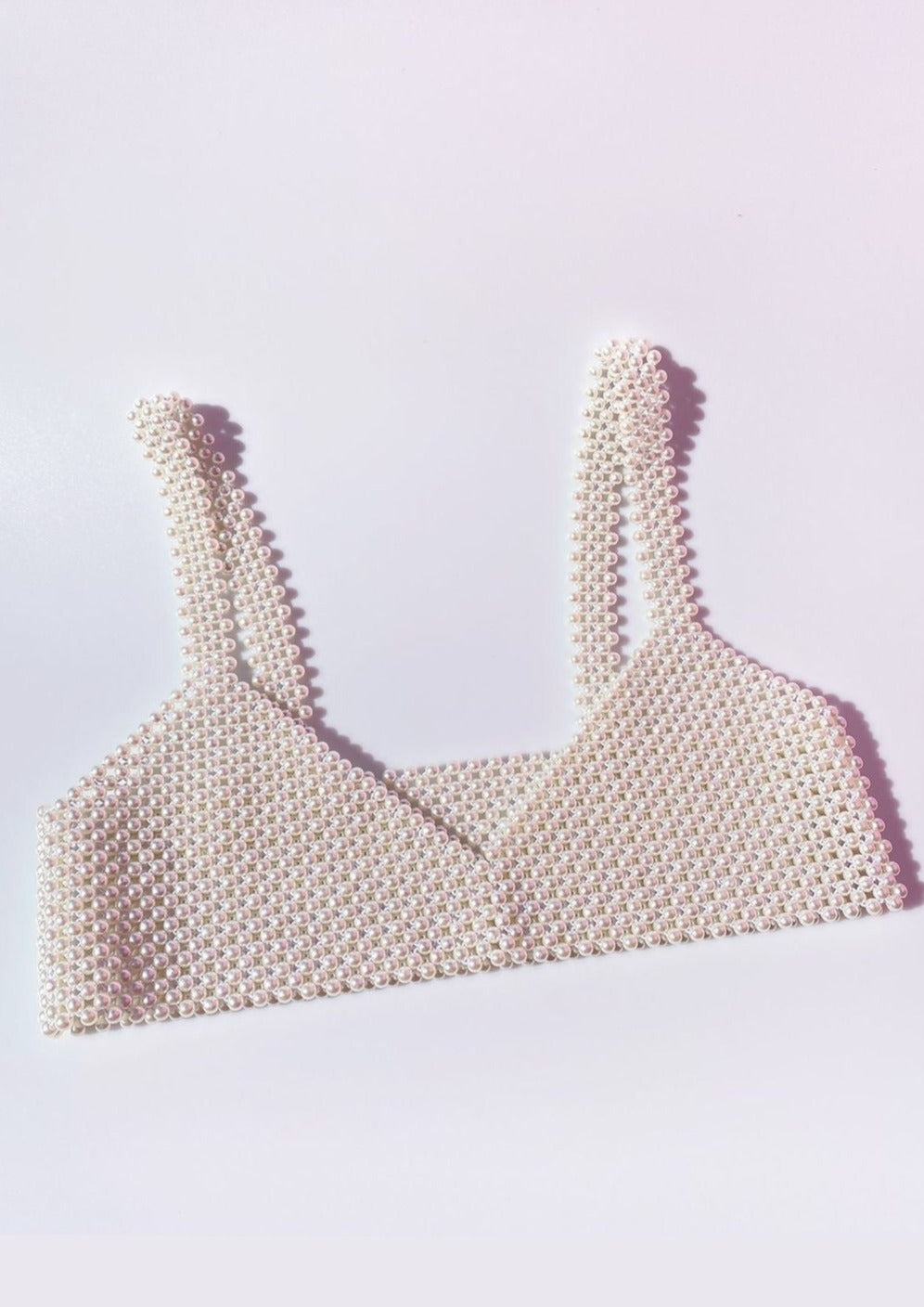 Coco Pearl Top | Pearl Bra Crop Top – Yojani Boutique